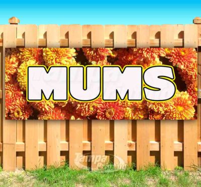 MUMS Advertising Vinyl Banner Flag Sign Many Sizes FLOWERS | eBay