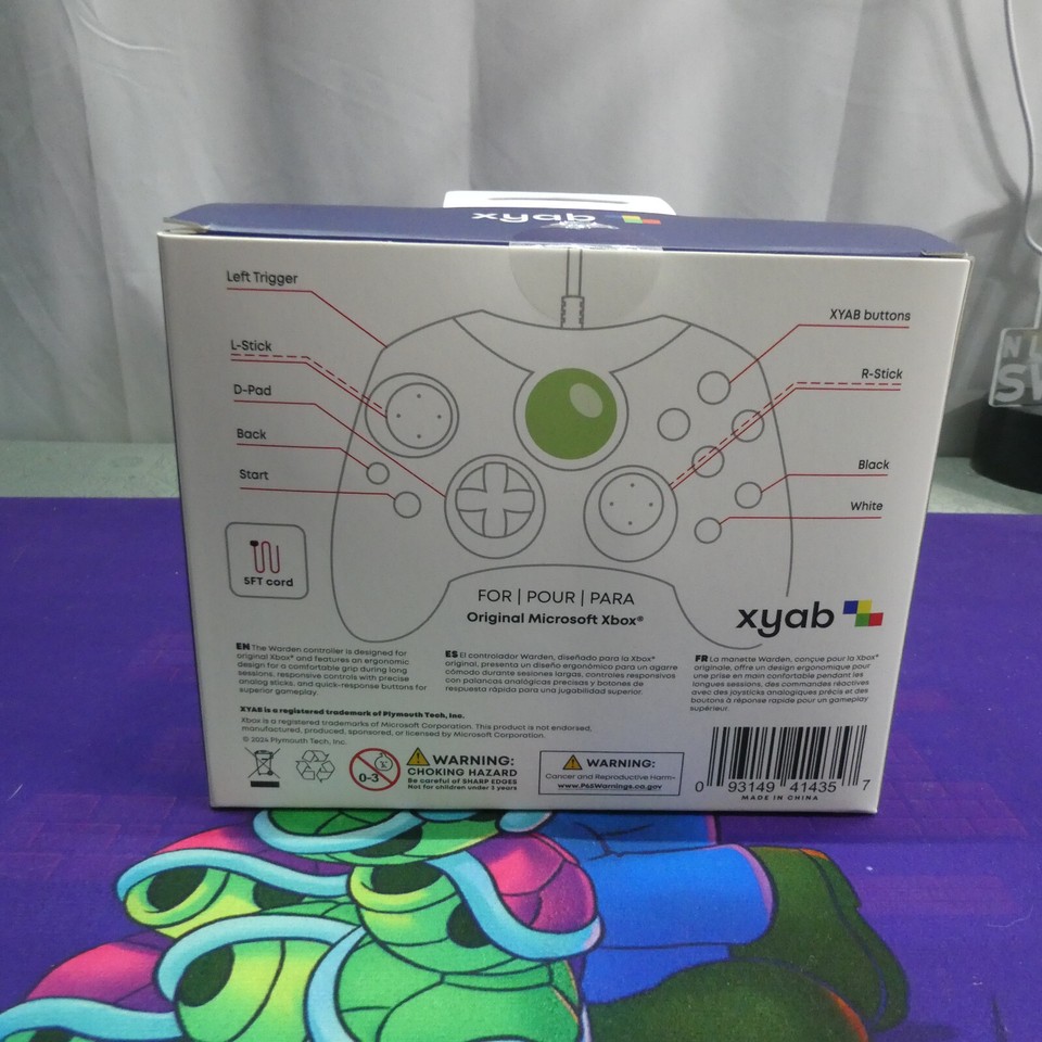 XYAB WARDEN Microsoft Xbox (Original) S Wired Controller - Blue | eBay