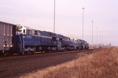 4 Detroit Edison U30C's Coal Train Monroe MI 12/97 Ektachrome Railroad ...