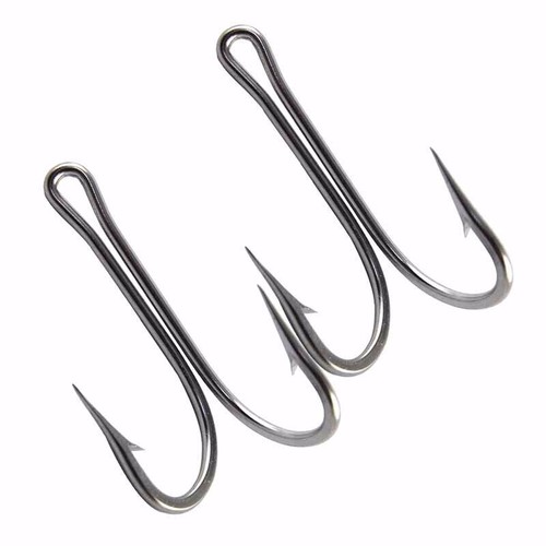 10pcs Stainless Steel Double Fishing Hooks Sea Fishing Accessories Big ...