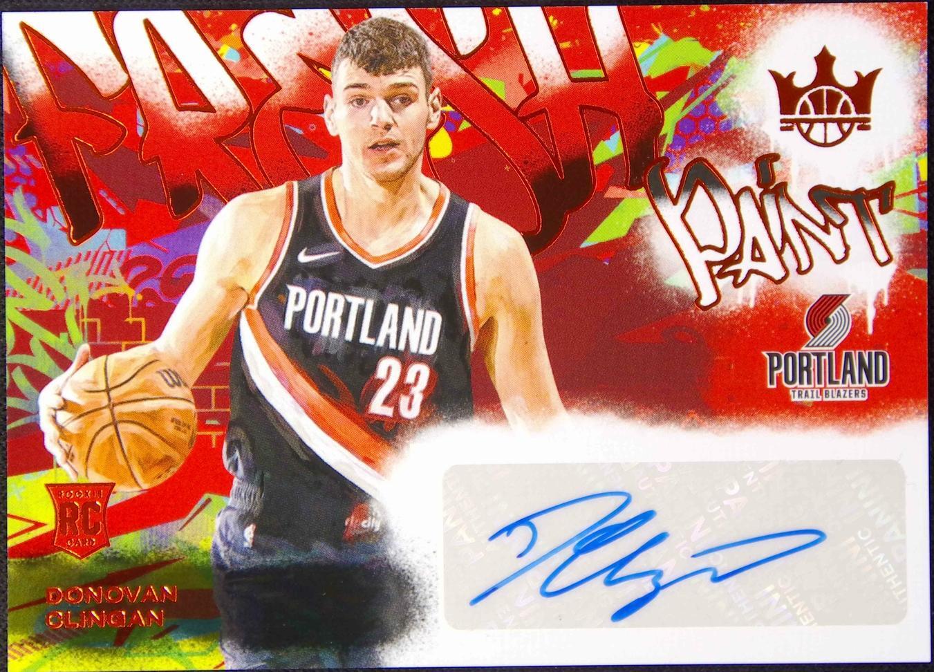 2024-25 Panini Court Kings - Fresh Paint Donovan Clingan #FP-DON Amber ...