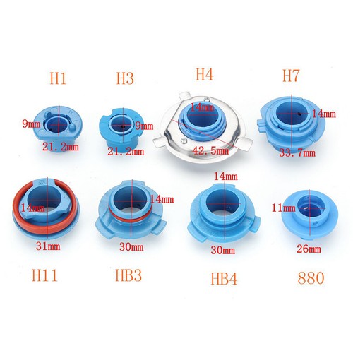 H1 Car LED Halogen Headlamp Headlight Bulb Base Holder Retainer Adapter ...