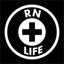 RN LIFE High Quality Vinyl Decal Sticker Medical Registered Nurse Life ...