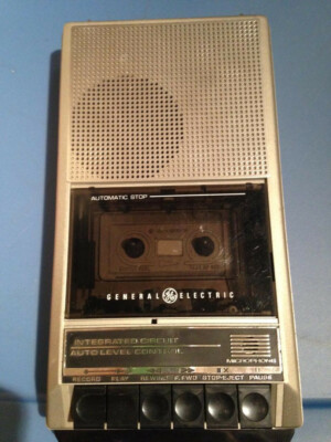 Vintage General Electric GE Tape Cassette Recorder Mod 3-50160 3-5016D ...