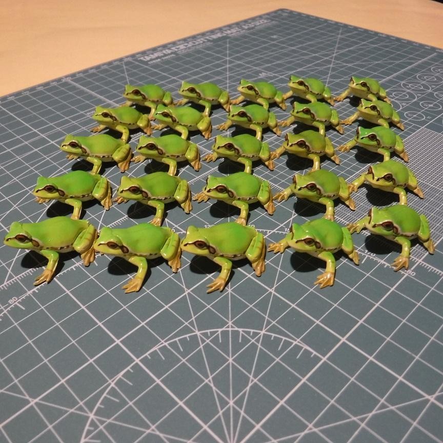 Number Is Power Japanese Tree Frog 018C Chocolate Egg Kaiyodo Matsumura ...