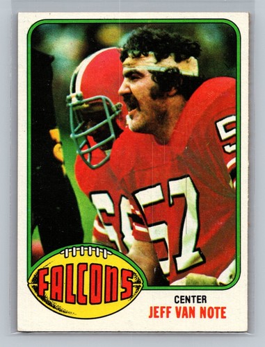 1976 Topps Jeff Van Note #164 - Atlanta Falcons - NEAR MINT to MINT | eBay