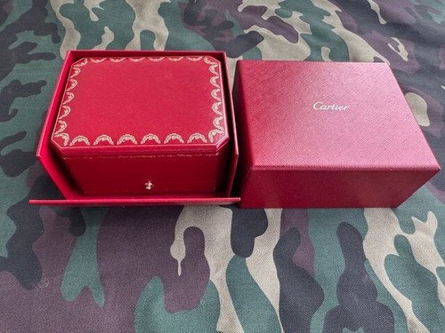 CARTIER Écrin Rouge Box Red pour Bijoux & sa Sur-boîte Vide ⇒ Cartier ...