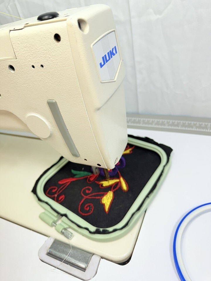 Juki LZ-271 zig zag freehand Irish embroidery industrial sewing machine ...