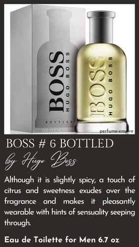 BOSS # 6 BOTTLED by HUGO BOSS cologne for men EDT 6.7 oz New in Box | eBay