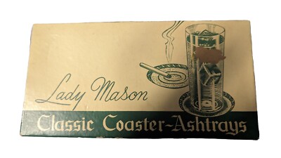 Lady Mason Classic Coaster Ashtrays Set Of 8 (5) | eBay