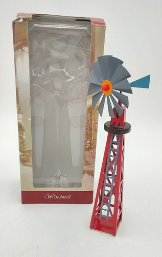 Lemax Christmas Holiday Village Town Windmill 54105 Red | eBay