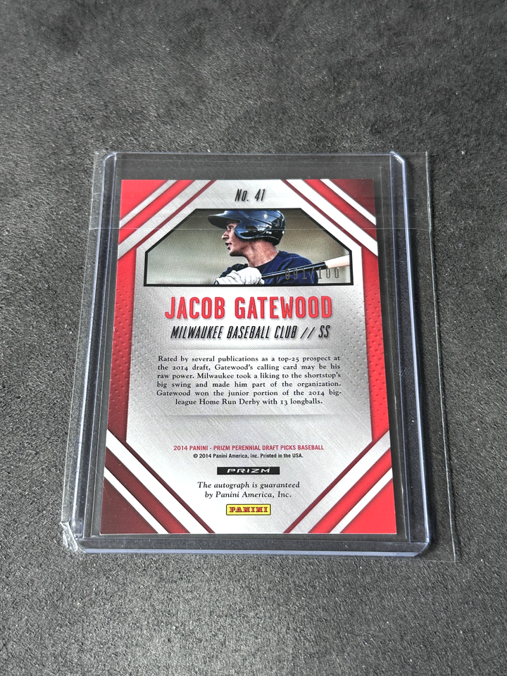 Jacob Gatewood 2014 Panini Prizm Draft Prizms Red Auto Autograph 091/ ...