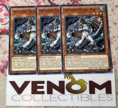 3x (M/NM) - Unchained Twins - Rakea - MP20-EN153 - Common - 1st Edition ...