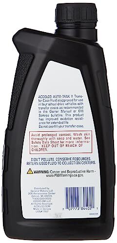 ACDelco GM Original Equipment 10-4017 Auto-Trak II Transfer Case Fluid ...