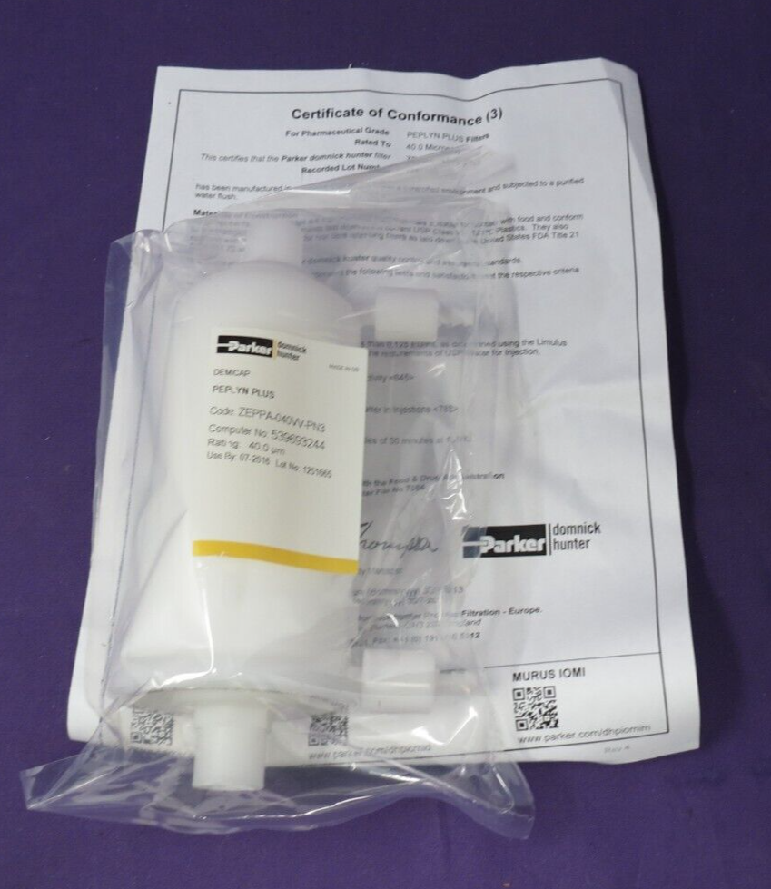 Parker Filter Cartridge Peplyn Plus 40um CODE ZEPPA-040VV-PN3 for sale ...