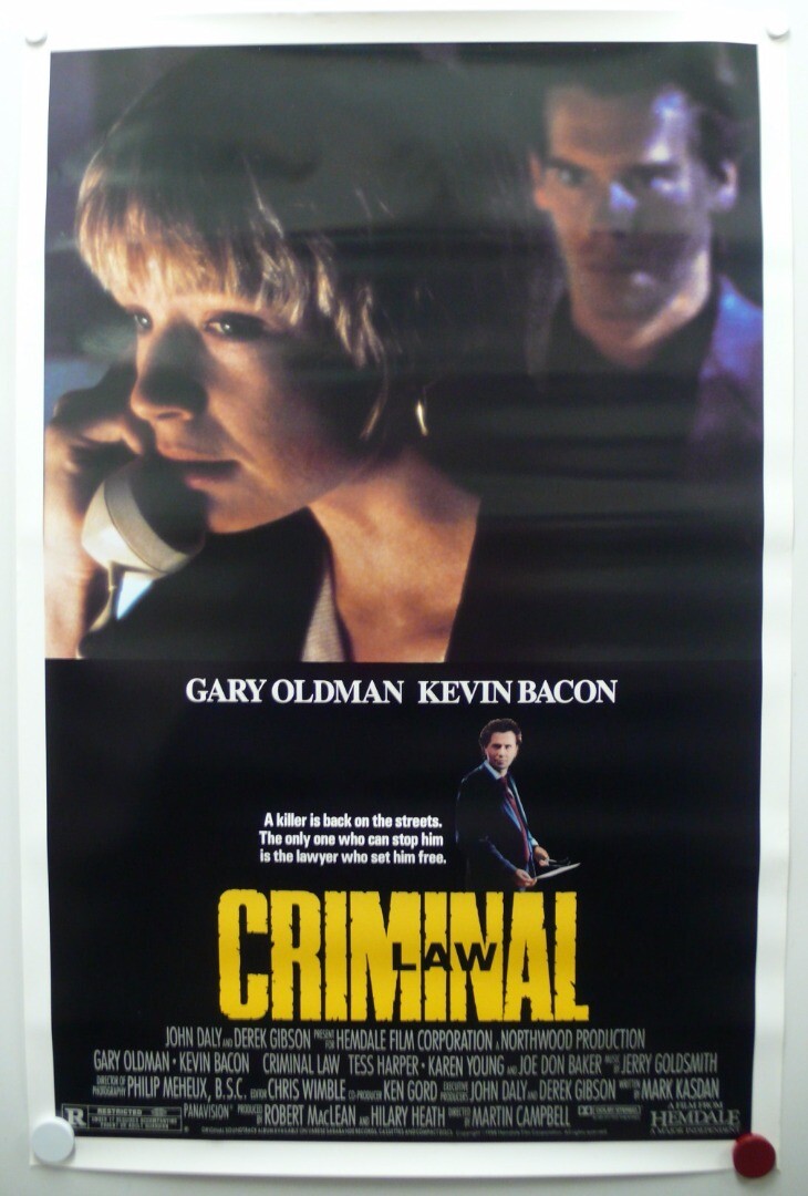 CRIMINAL LAW 1988 Gary Oldman, Kevin Bacon, Tess Harper, Ali Giron-One ...