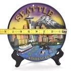 Seattle Washington 3D Art Plate Space Needle Decorative Gift Creations ...
