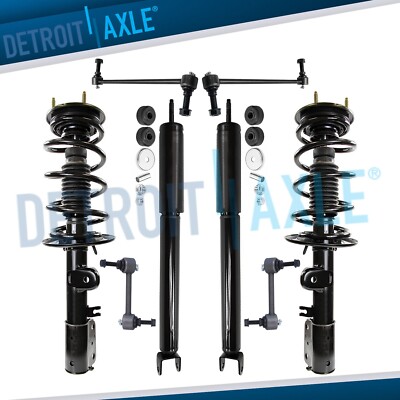 AWD Front Struts & Coil Spring Rear Shocks Sway Bars for 2013-2018 Ford ...