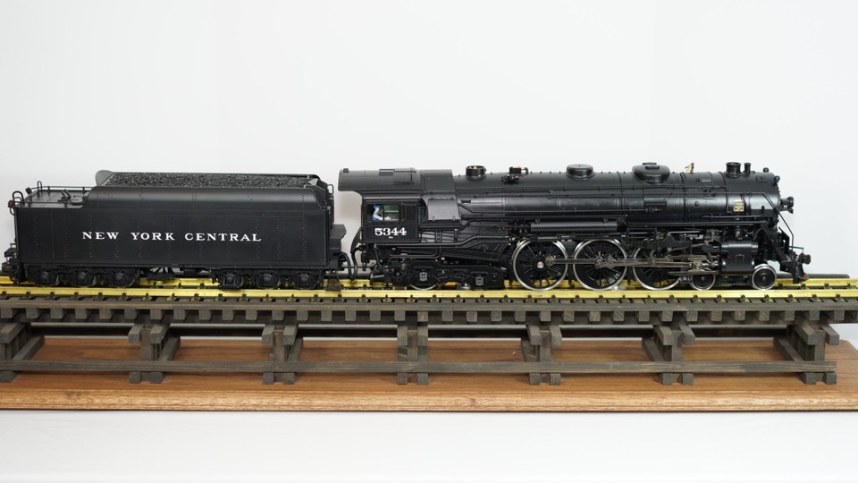USA Trains G 1:29 NYC J1e Hudson Steam Engine w/ Sound Trestle Bridge ...
