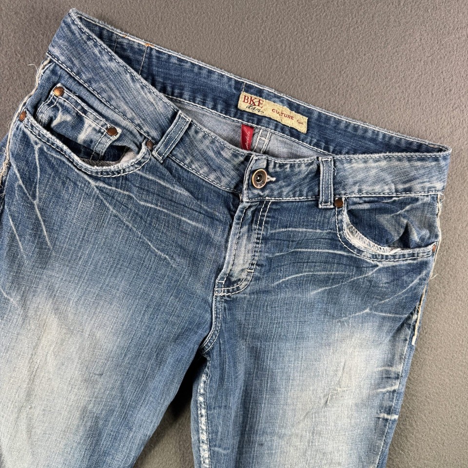 BKE Denim Shorts Mens 33x31.5 Culture Jorts Stretch Frayed Hem ...