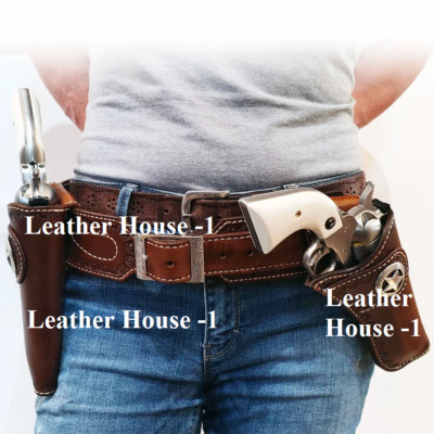 Mexican loop Western Cowboy Holster and Belt with cross draw | eBay