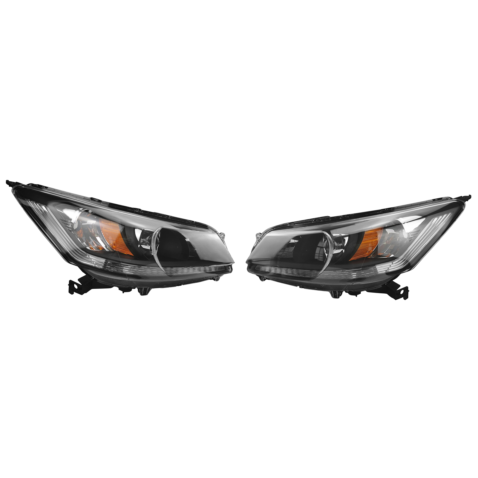 Left & Right Halogen Headlights Headlamps For 13-15 Honda Accord Sedan ...