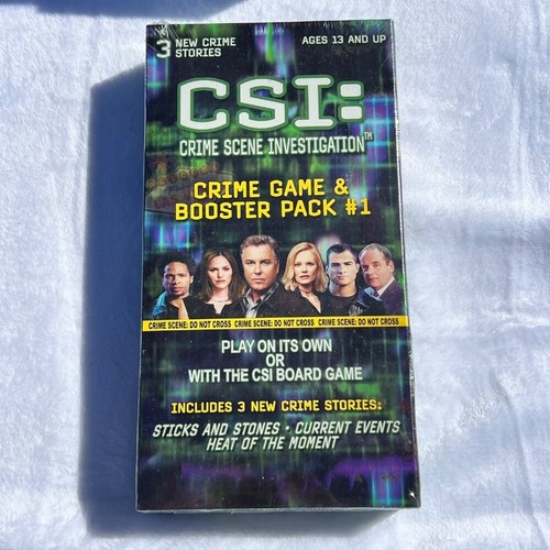 CSI Crime Scene Investigation Crime Game & Booster Pack #1 New Sealed ...