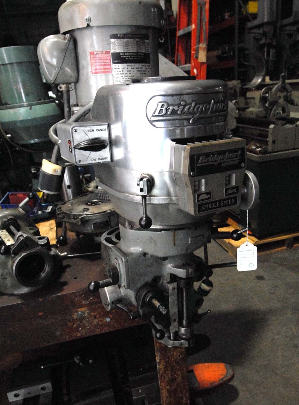 Bridgeport 2 hp head This is a recondition head. Inspect under power ...