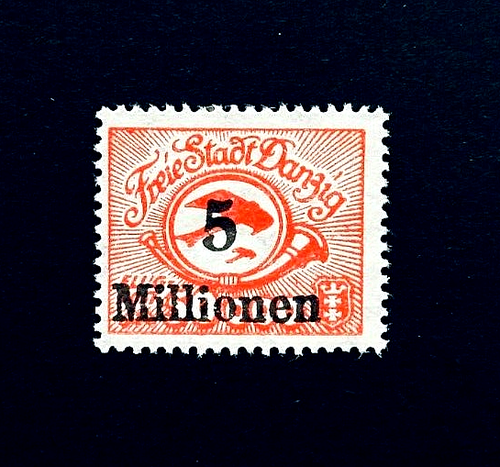 DANZIG Stamp - 1923 Air Mail Issue Airplane Overprint OG Mint H r29🔥 | eBay