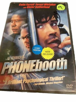 Phone Booth (DVD, 2002) Forest Whitaker, Colin Farrell, Keifer ...