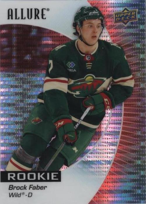 2023-24 Upper Deck Allure - Rookies Brock Faber #112 Red Rainbow (RC ...