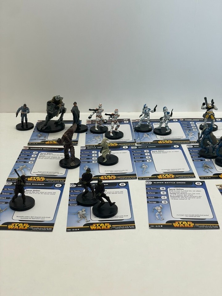 WOTC Star Wars Miniatures Lot of 33 - 2005 Revenge of The Sith RARE ...