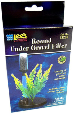 Lee's 4" Round Under-gravel Filter for 1 Gallon fishbowl, small ...
