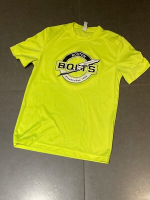 Boston Bolts FC Kids Neon Athletic Shirt Size Medium 10-12 Soccer Shirt ...