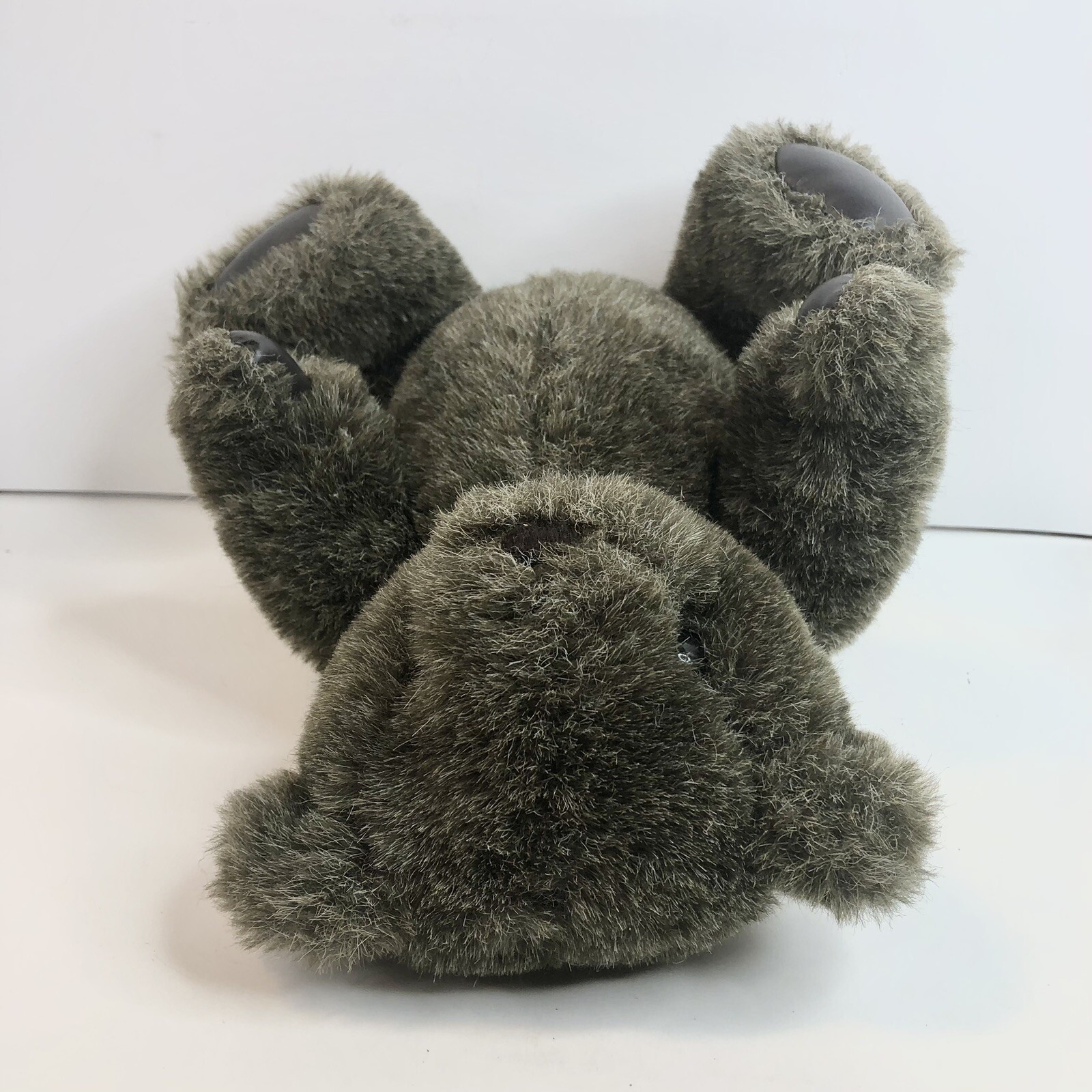 Gund Vintage Jointed Teddy Bear Dark Brown/ Gray mix Plush Stuffed ...