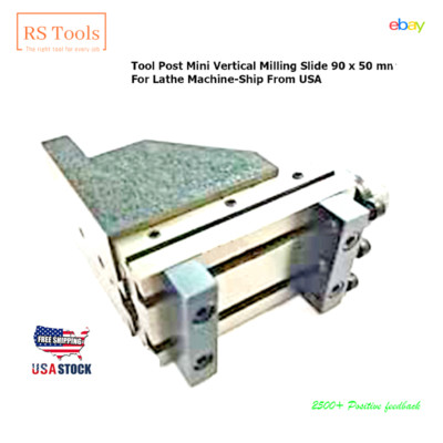 New Tool Post Mini Vertical Milling Slide 90 x 50 mm For Lathe Machine ...