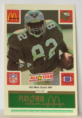 Mike Quick 1986 McDonald's All Star Team Play & Win | eBay