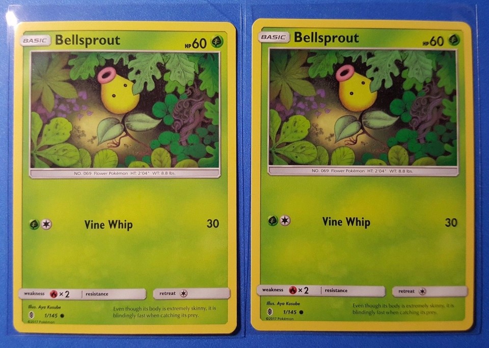 4x Bellsprout 1/145 Pokemon TCG card SM Guardians Rising common NM | eBay