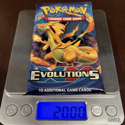 VERY HEAVY! 20.00g Pokemon XY Evolutions Booster Pack Charizard Factory ...