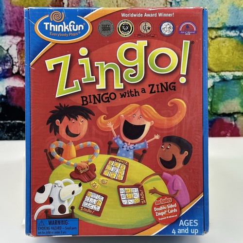 NEW Zingo! BINGO with a ZING Family-Friendly Game Ages 4 & Up Thinkfun ...