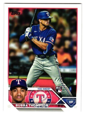 2023 Topps # 597 Bubba Thompson Texas Rangers Rookie | eBay