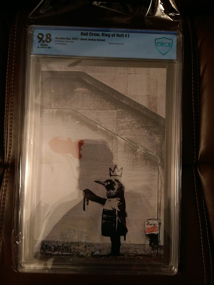 Hail Crow King of Hell #1 Javan Jordan Megacon Banksy homage LTD 300 🔥 ...