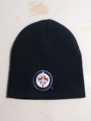 NHL Winnipeg Jets Knit Hat/Beanie/Toque/Toboggan - Navy | eBay