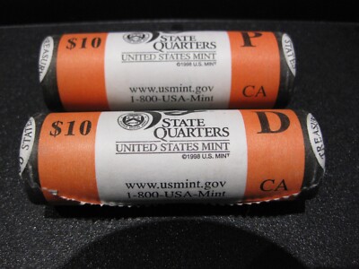 2005 California P+D State Quarter Rolls United States ($0.25) Mint ...