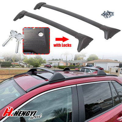 2x Roof Racks / Roof Cross Bars for Toyota Rav4 2019 - 2023 Fits side ...