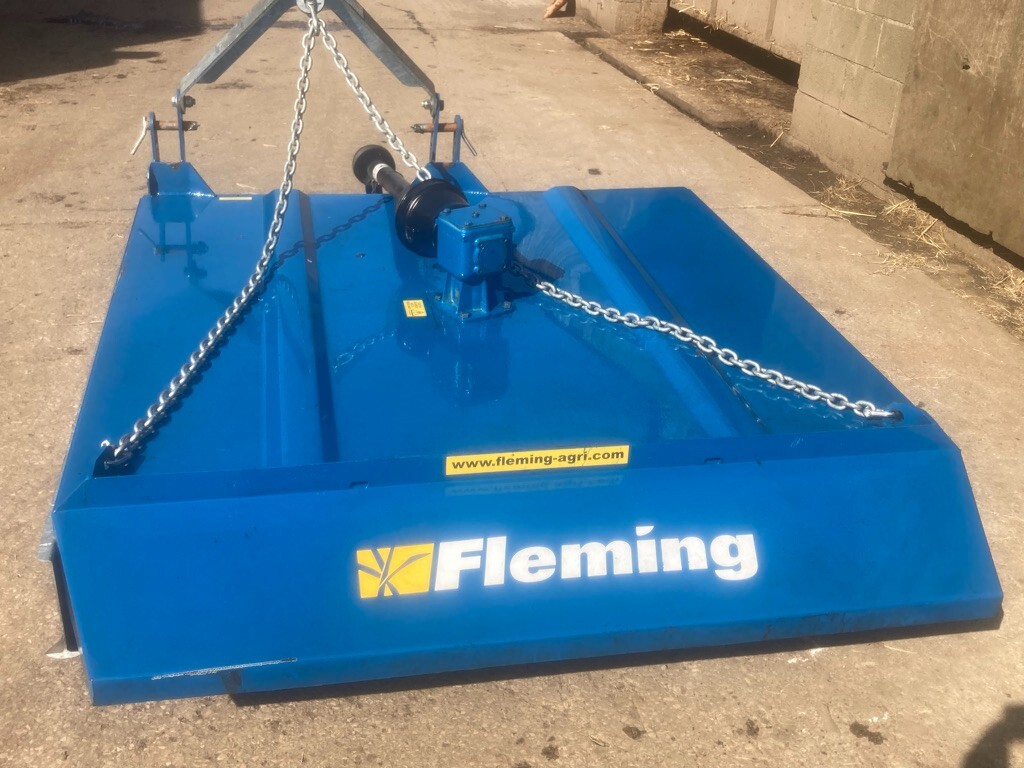 Fleming 6ft Pasture Topper Grass Mower + PTO Shaft Adjustable Height ...