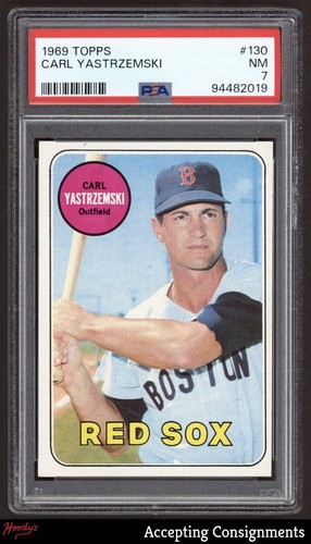 1969 Topps #130 Carl Yastrzemski RED SOX PSA 7 NM | eBay