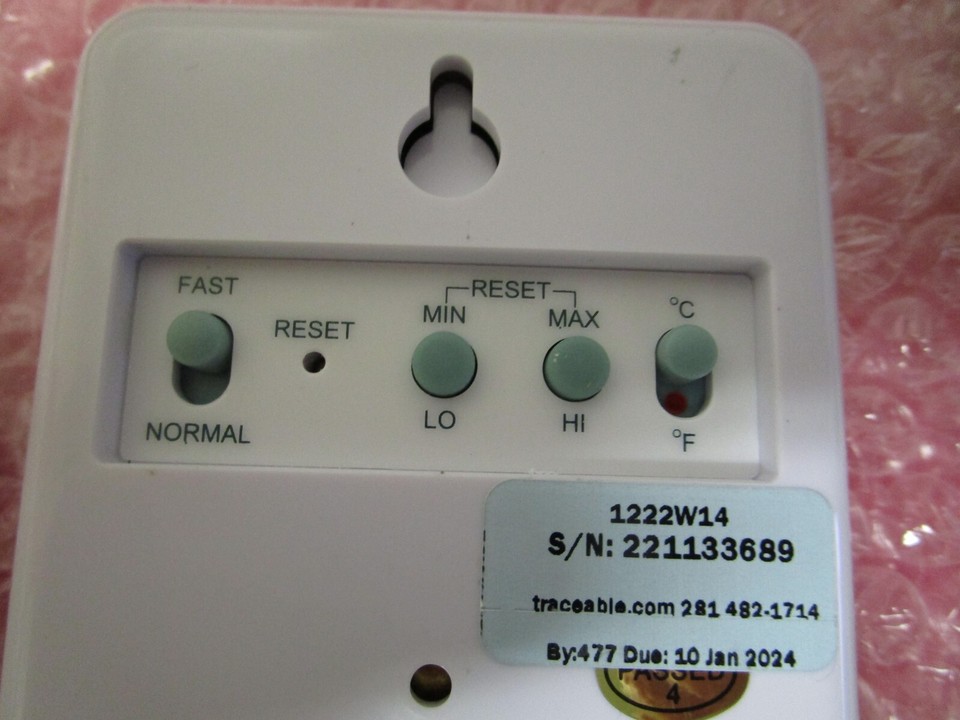 THOMAS SCIENTIFIC Traceable 5ml Vaccine Thermometer MODEL # 1222W14 ...