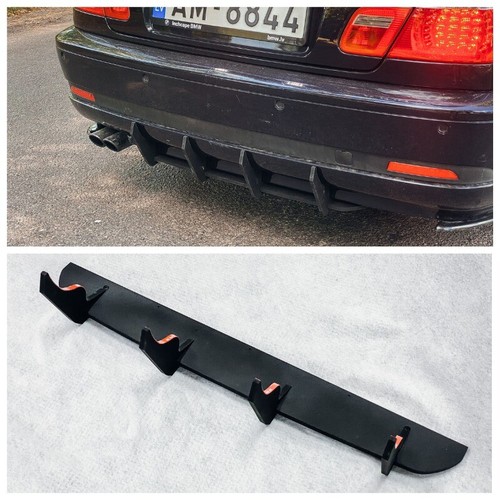Rear Bumper diffuser addon with ribs / fins For BMW E46 SE Cabrio Coupe ...