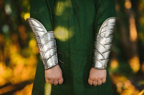 Medieval Pair of bracers elven armor for fantasy cosplay clothing larp LOTR | eBay